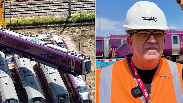 Inside the 'complex operation' to remove mangled train carriages from ...