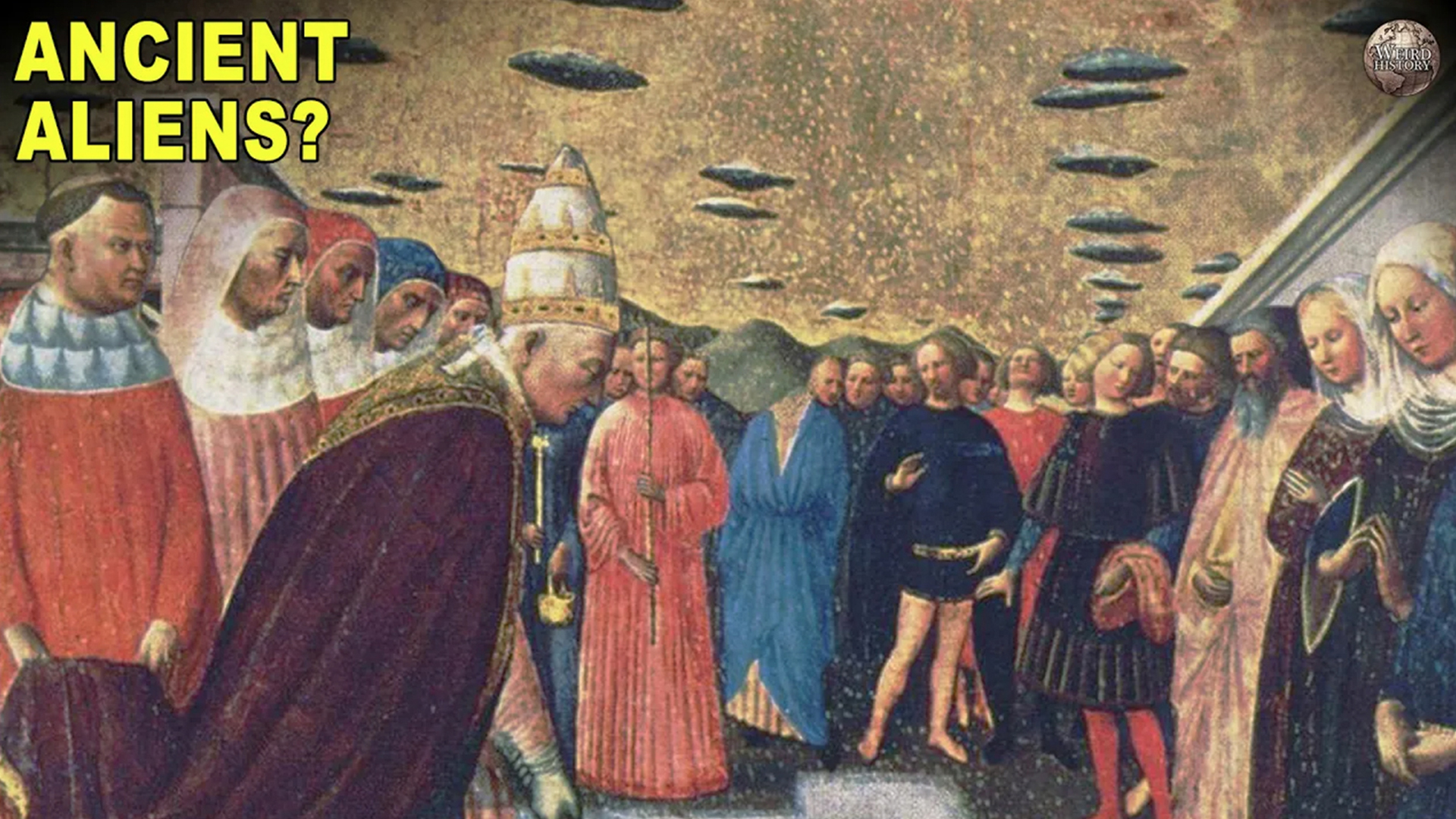 Classical paintings that appear to contain UFOs