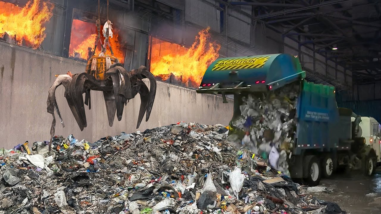 Inside Massive Swedish Facility Burning Tons of Waste Everyday