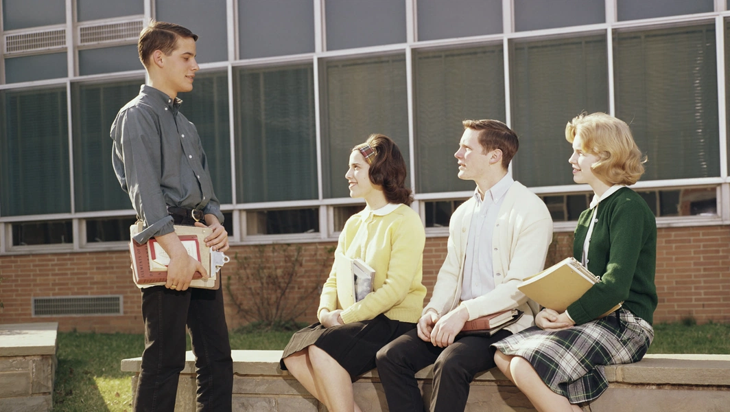 16 snapshots of 1960s high school life