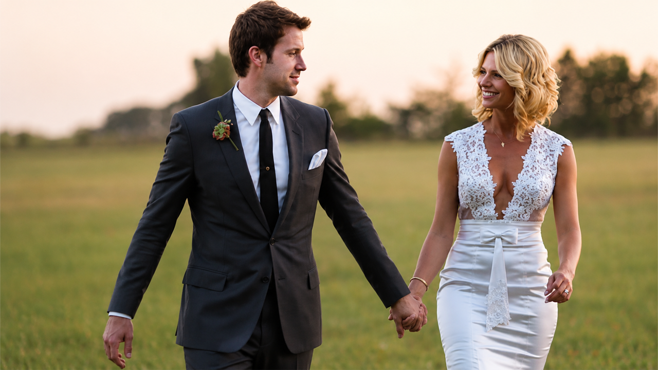 Shabby chic details give Leah and Michael’s Texas wedding a romantic feel