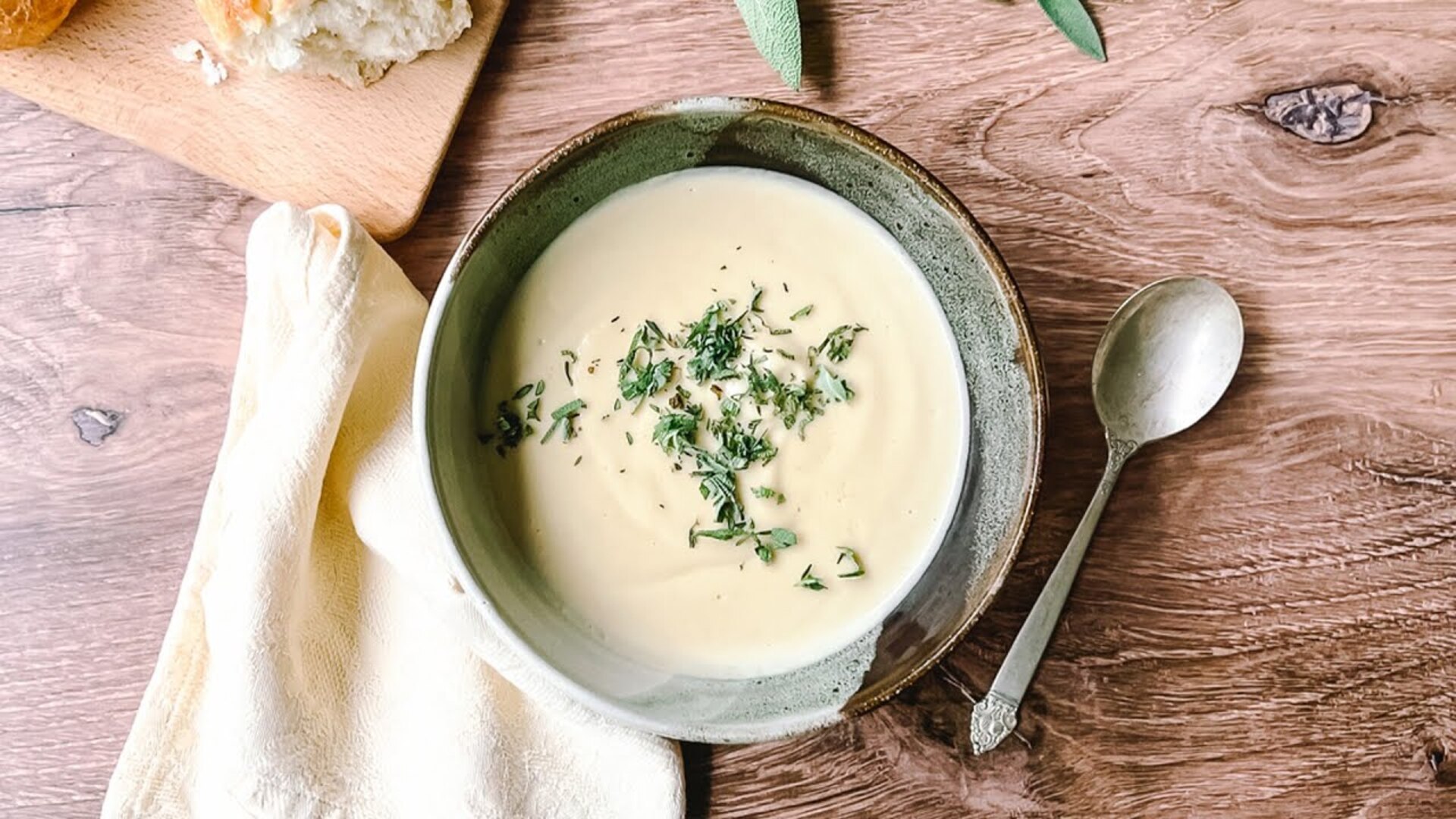 Silky cauliflower cheddar soup recipe