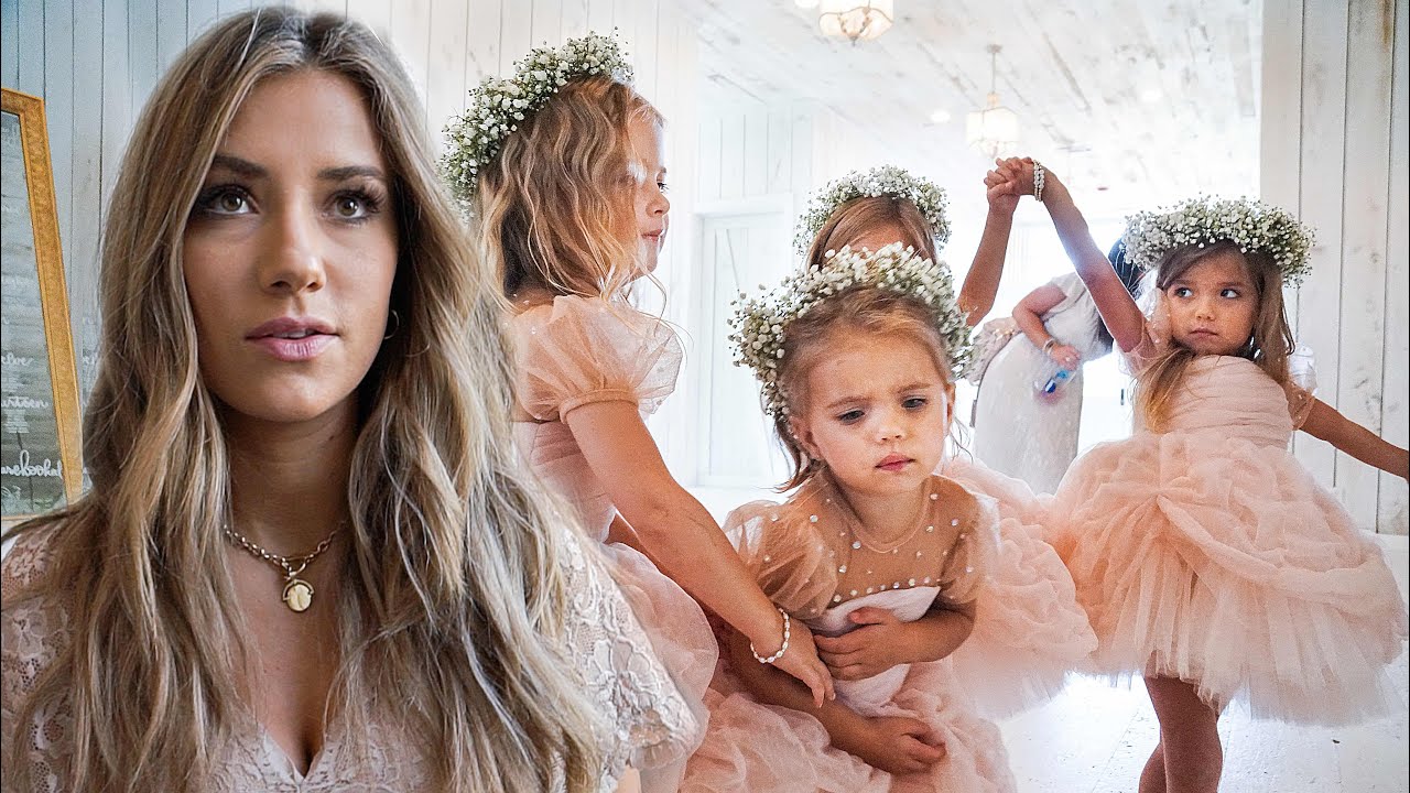 Little girl refuses to walk as a flower girl at a family wedding