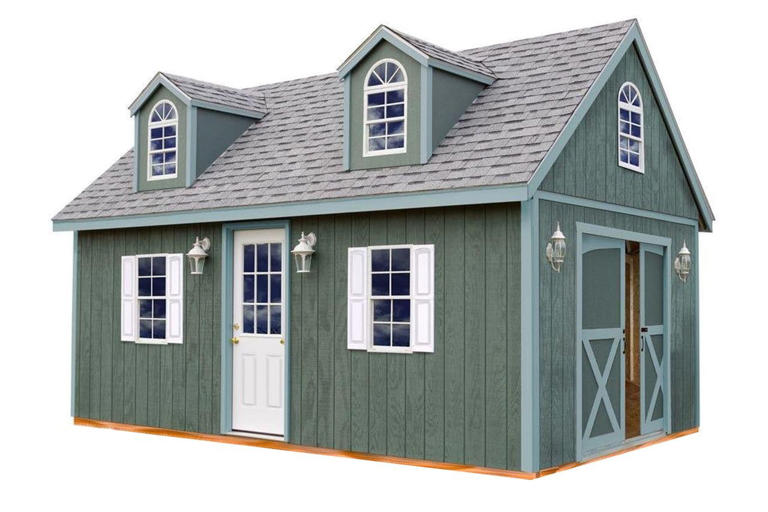 This Amazon storage shed with a second-floor loft looks like a tiny ...