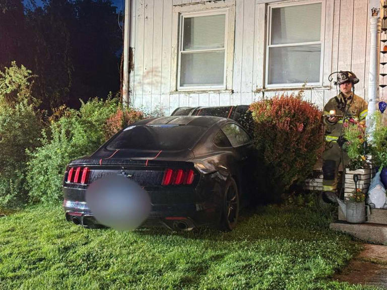 Car slams into side of Broad Brook home: Photo