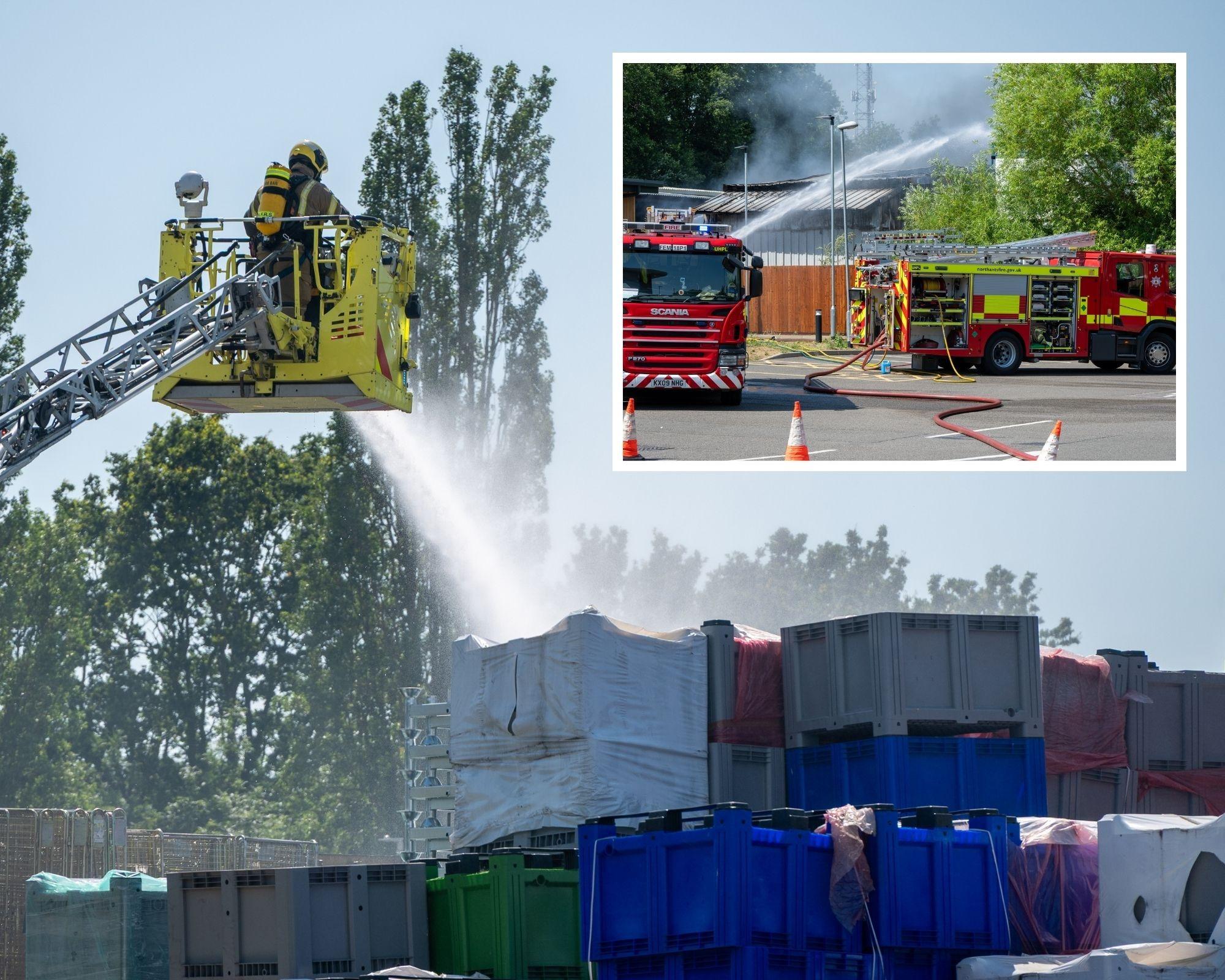 Crews to monitor hotspots as cause of large industrial fire in ...