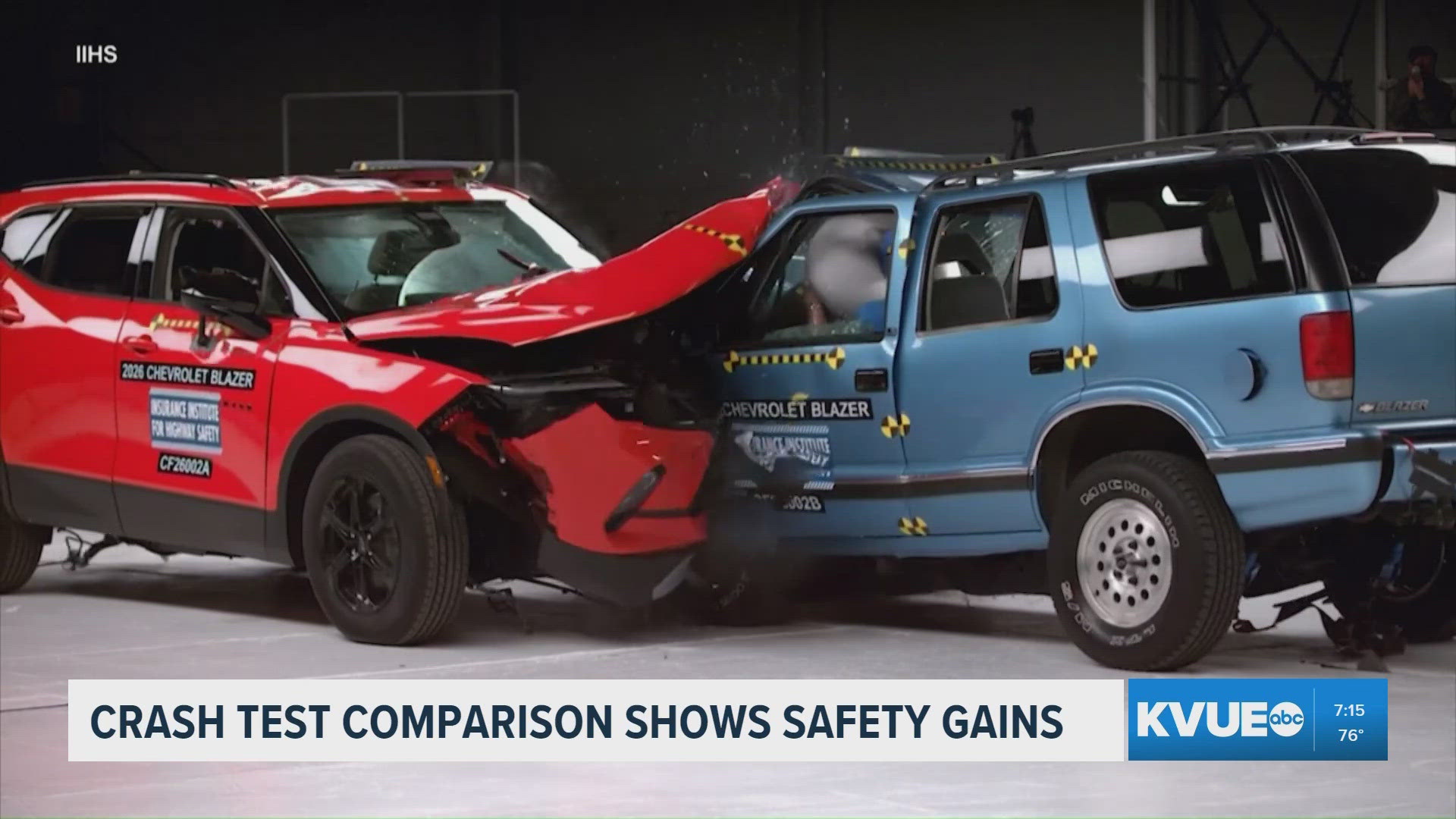 Crash test video shows comparison between 2026, 1996 Chevy models