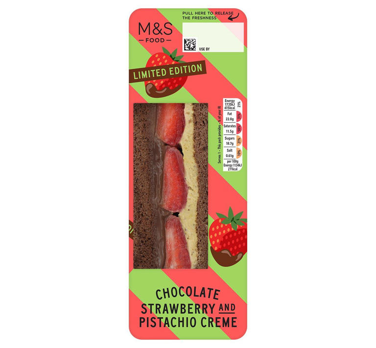 M&S’s beloved strawberry sandwich is back — and there’s a brand new ...