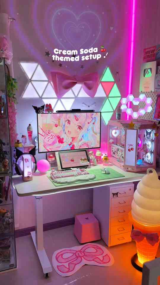 Cream soda inspired battlestation setup