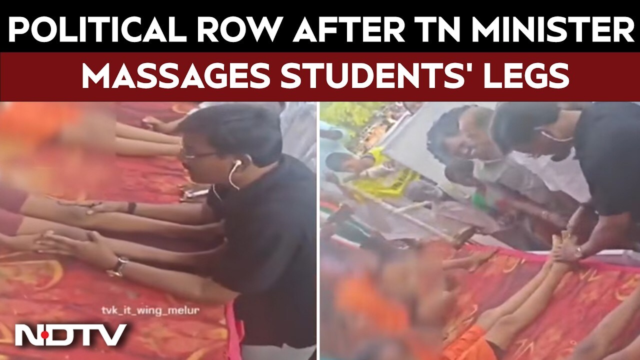 Political row erupts after Tamil Nadu minister seen massaging students ...