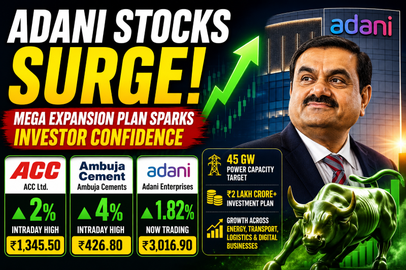 Adani stocks soar! Investors rush in after Gautam Adani unveils massive ...