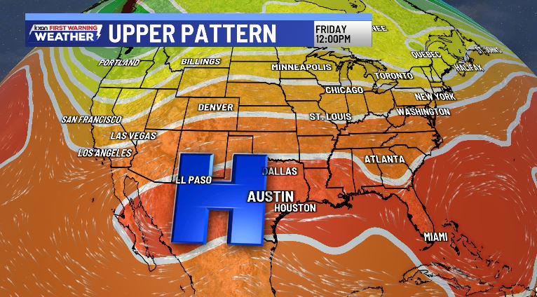 Slowly heating up through the weekend, dust moves in