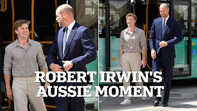Robert Irwin joins Prince William at Earthshot Prize's assembly