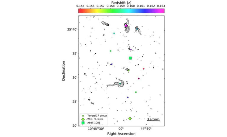 A galaxy shaped like a bow and arrow is hurtling through space at ...