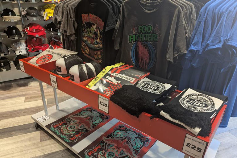 Foo Fighters Liverpool merch revealed including £35 Anfield t-shirt and ...