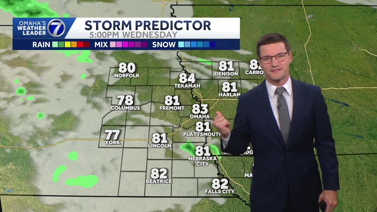 Warmer, mainly dry Wednesday in Omaha area