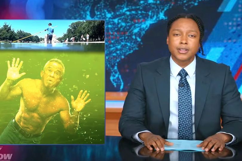 Daily Show host reveals how Donald Trump can fix Reflecting Pool mess ...