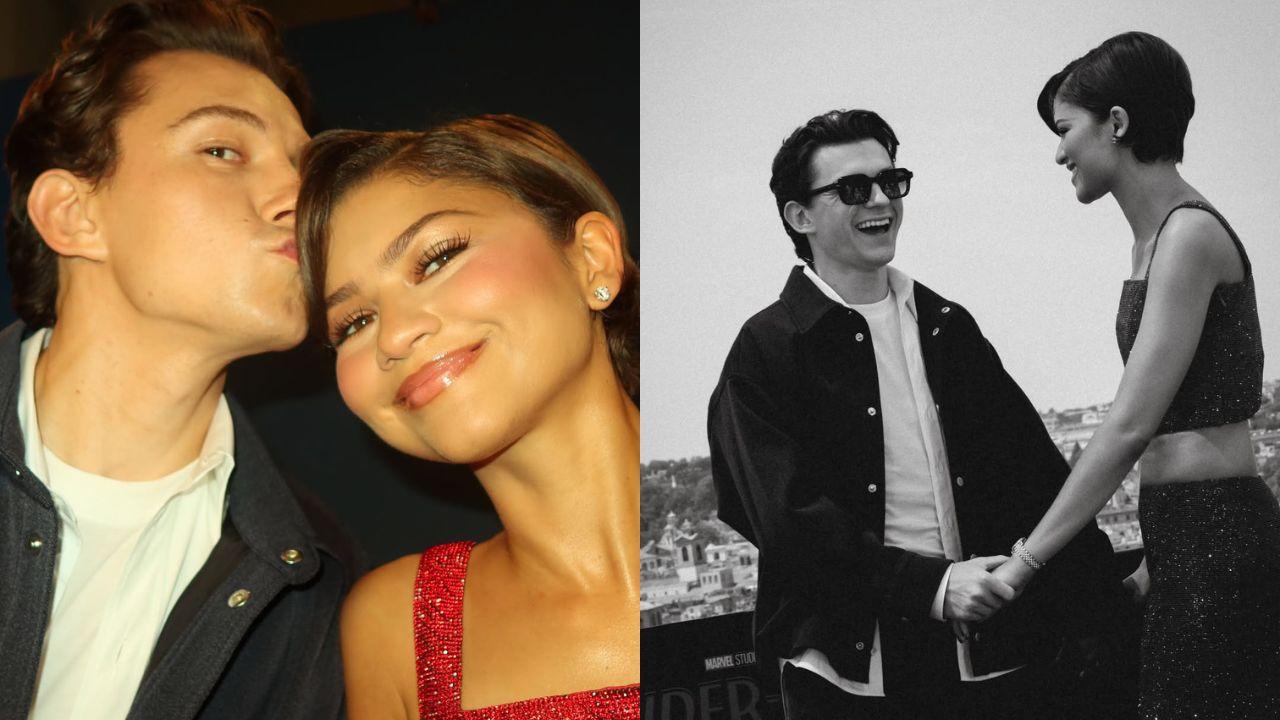 Tom Holland, Zendaya post rare couple pics from 'Spider-Man 4' press ...