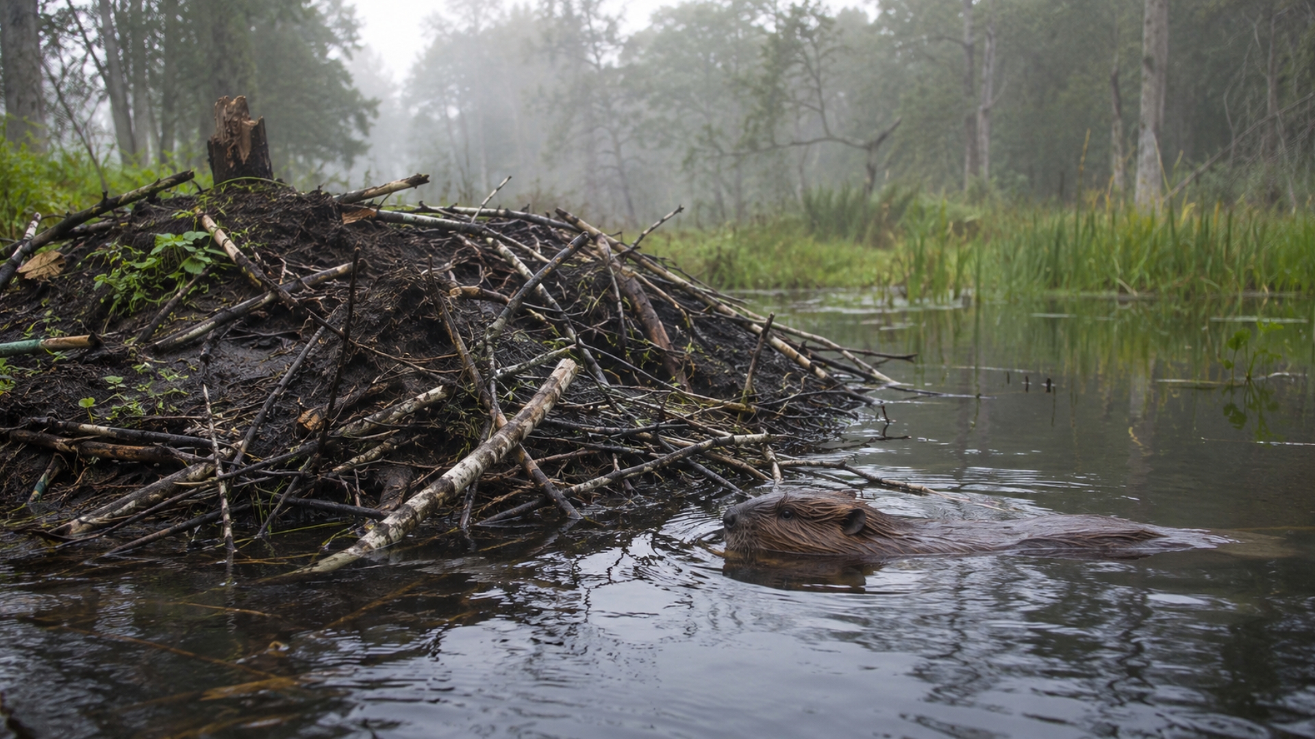 Biber in North Yorkshire machen aus Hochwasserschutz Naturschutz