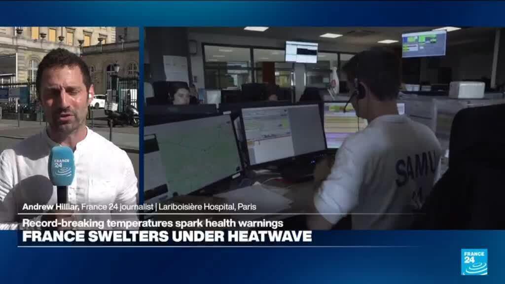 Hospitals on red alert as France sees hottest day ever