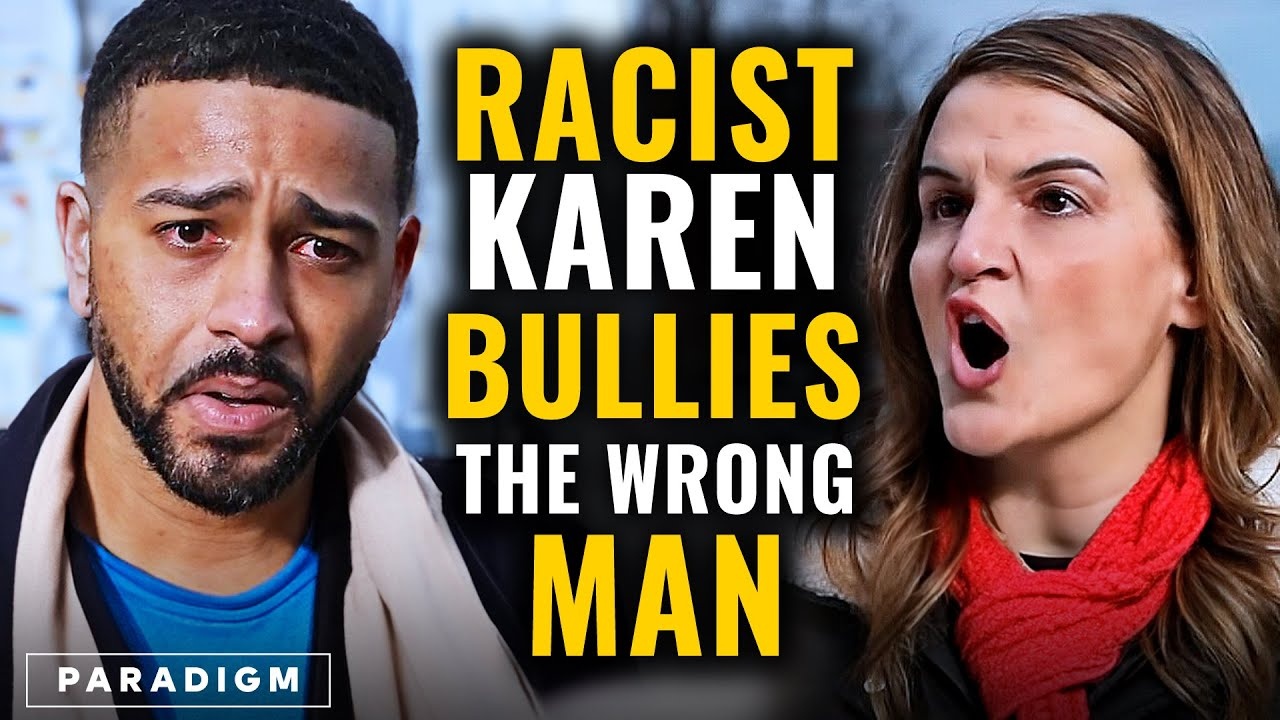 Racist Karen starts a confrontation in front of everyone