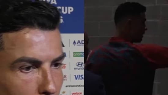 Cristiano Ronaldo snaps, shouts 'Mbappe' and walks off in fresh clip ...