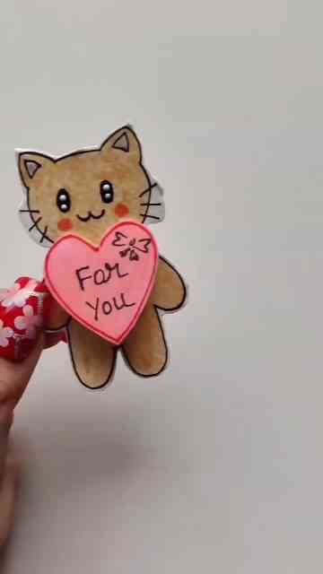 Cute handmade greeting card for your love easy DIY gift idea