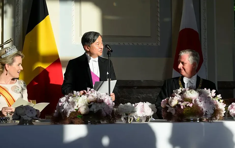 All Belgian royal children attend Japanese state banquet