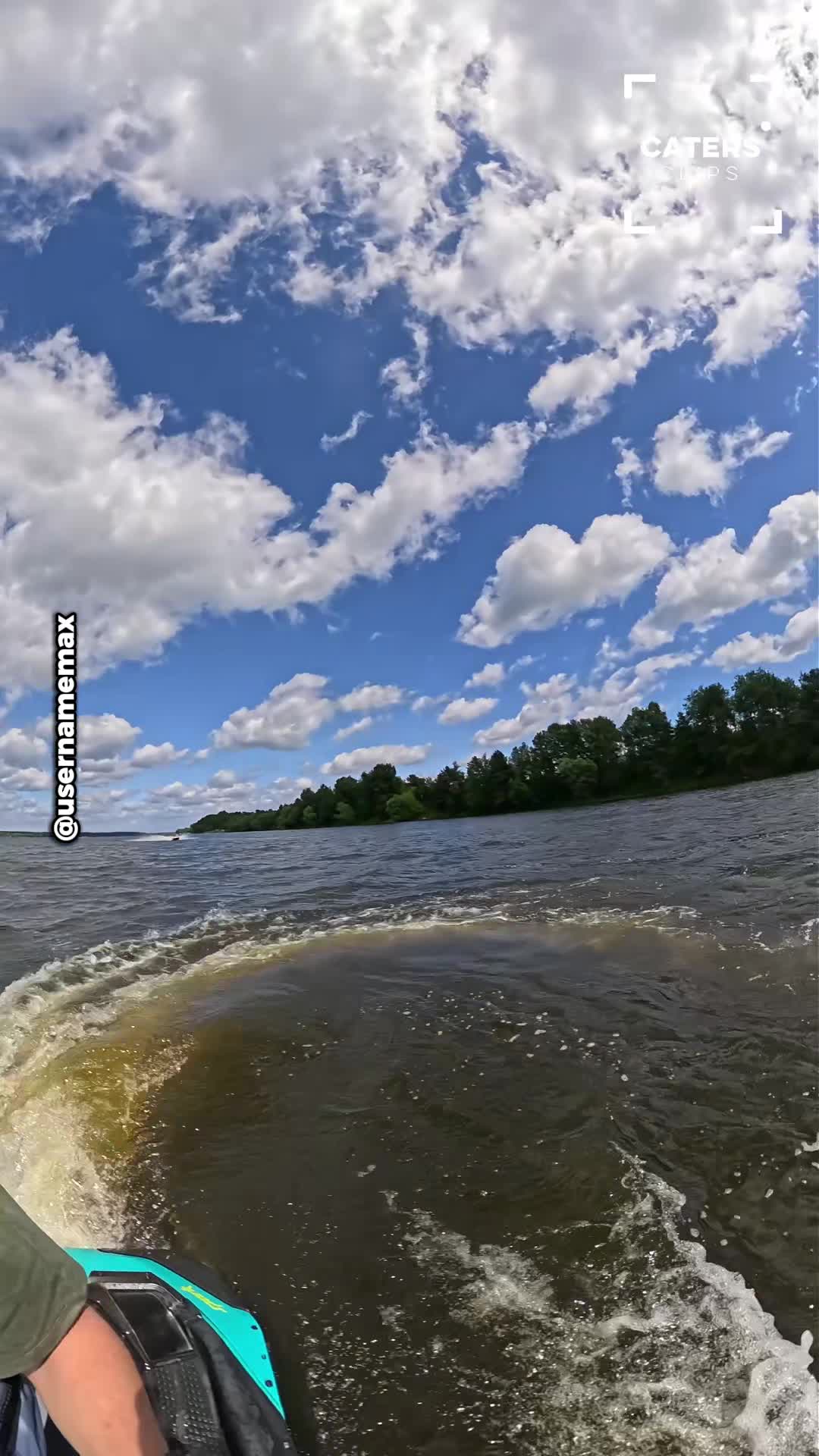 Runaway jet ski slams into rider