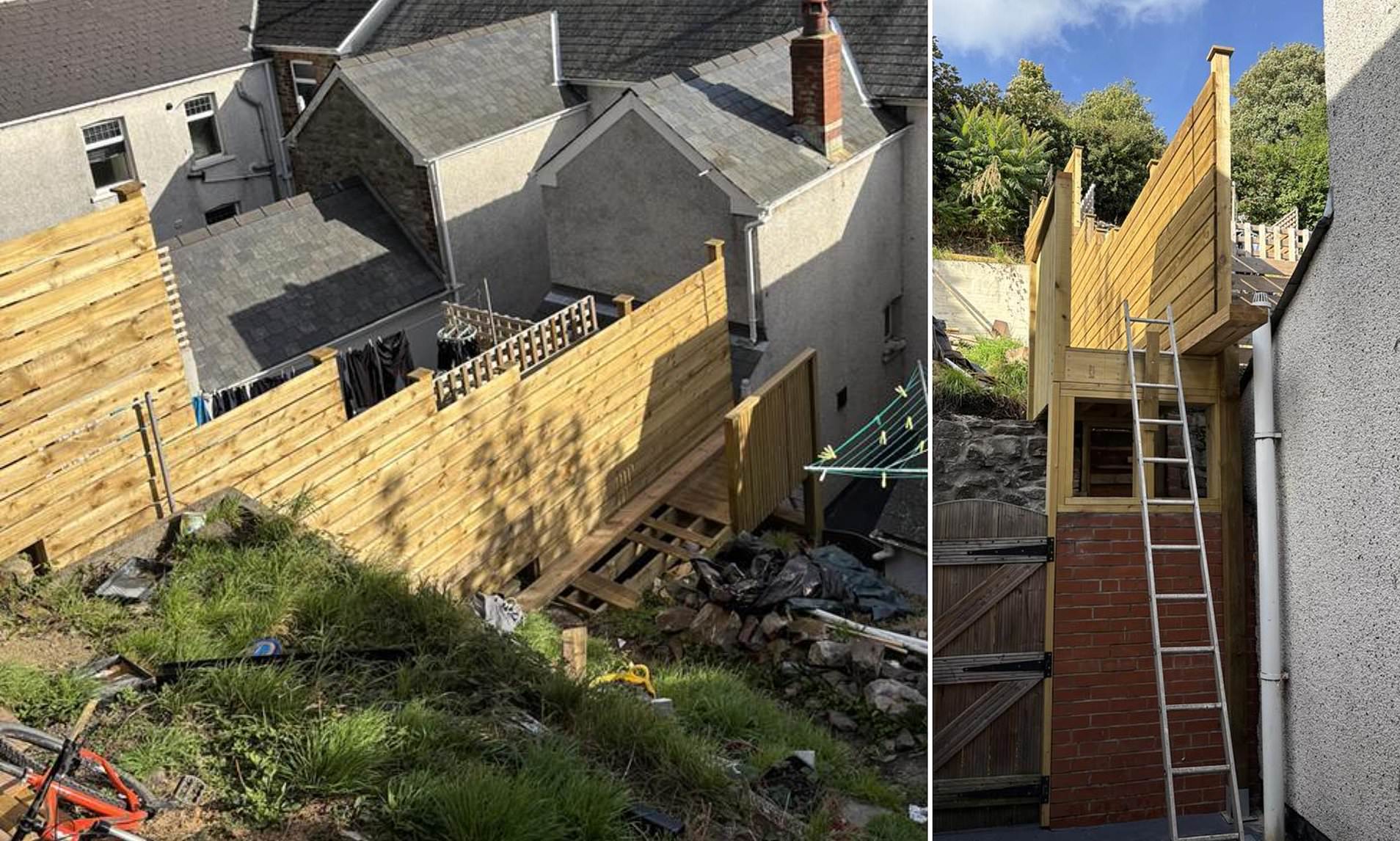 Homeowner ordered to tear down 'overbearing' wooden bridge he built to ...