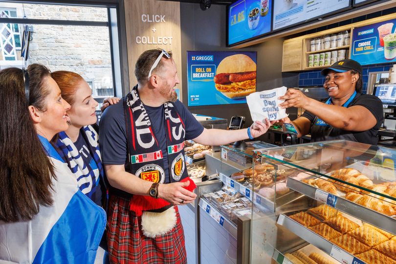 Greggs in 10,000 free breakfast roll giveaway for Scotland fans - here ...