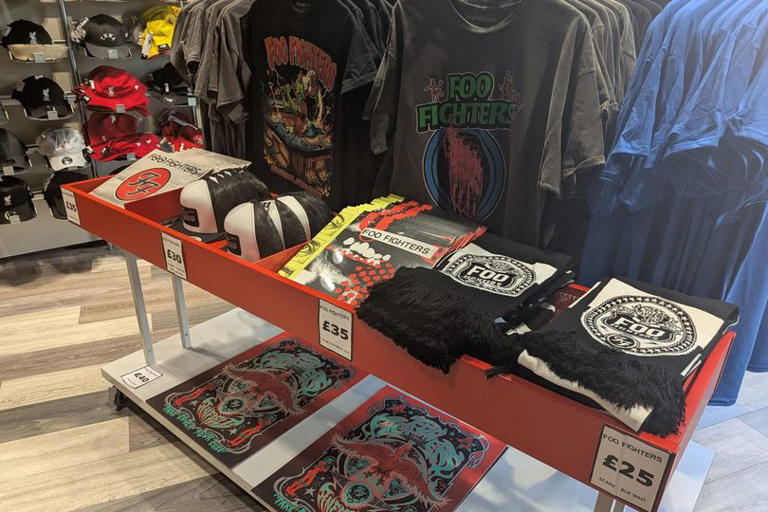 Foo Fighters Liverpool merch revealed including £35 Anfield t-shirt and ...