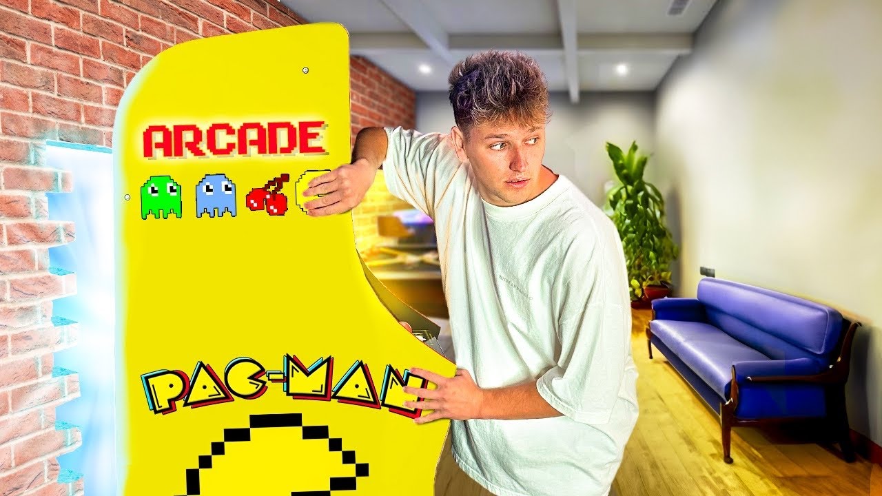 Innovative creator constructs a hidden gaming arcade within a private ...