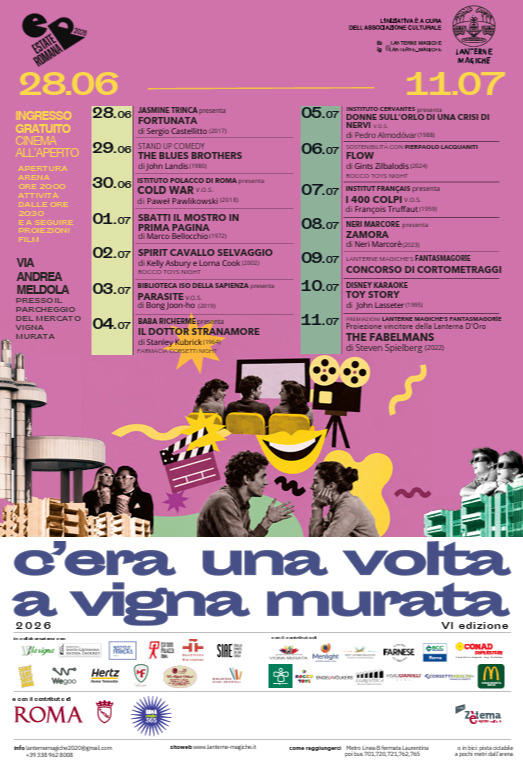 Roma, dal 28 giugno all'11 luglio torna il cinema all'aperto a Fonte ...