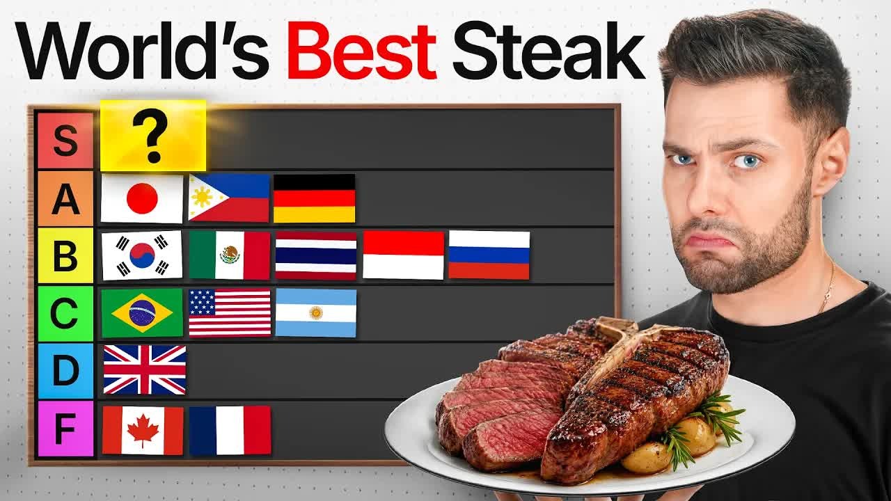 Watch what happened when he ate every country’s best steak