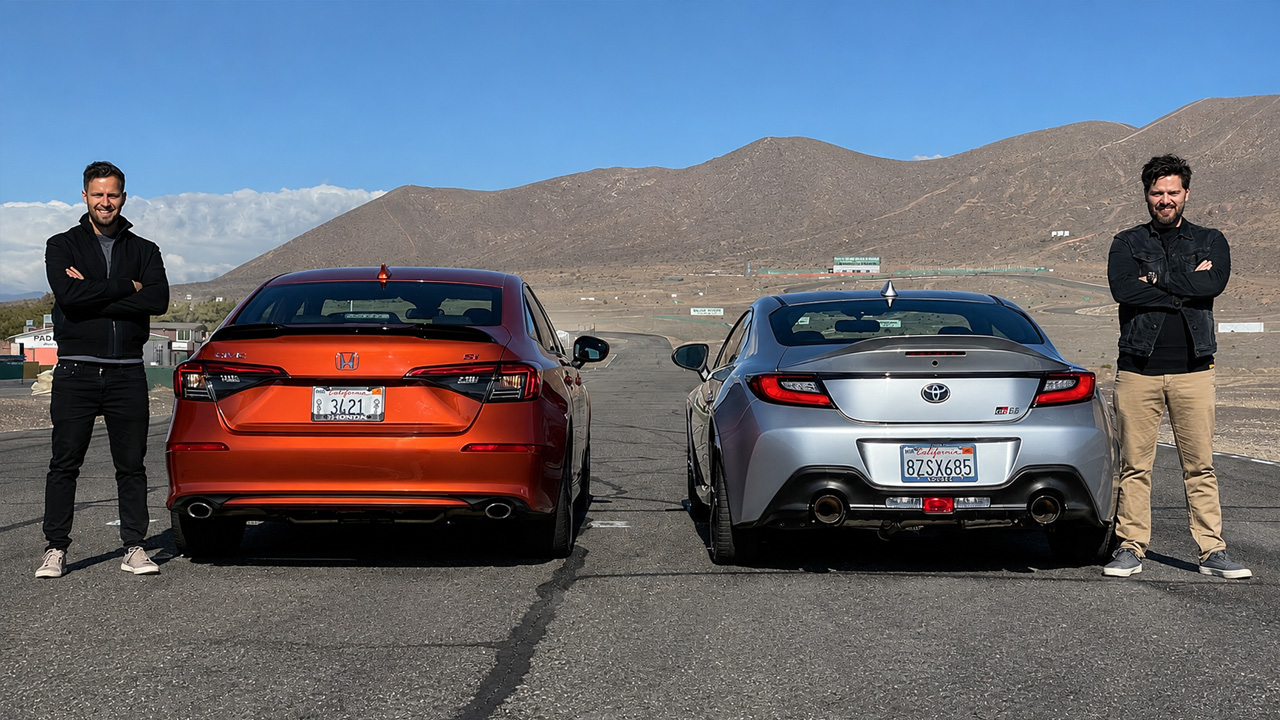 Honda Civic Si vs Toyota GR86 in a drag race
