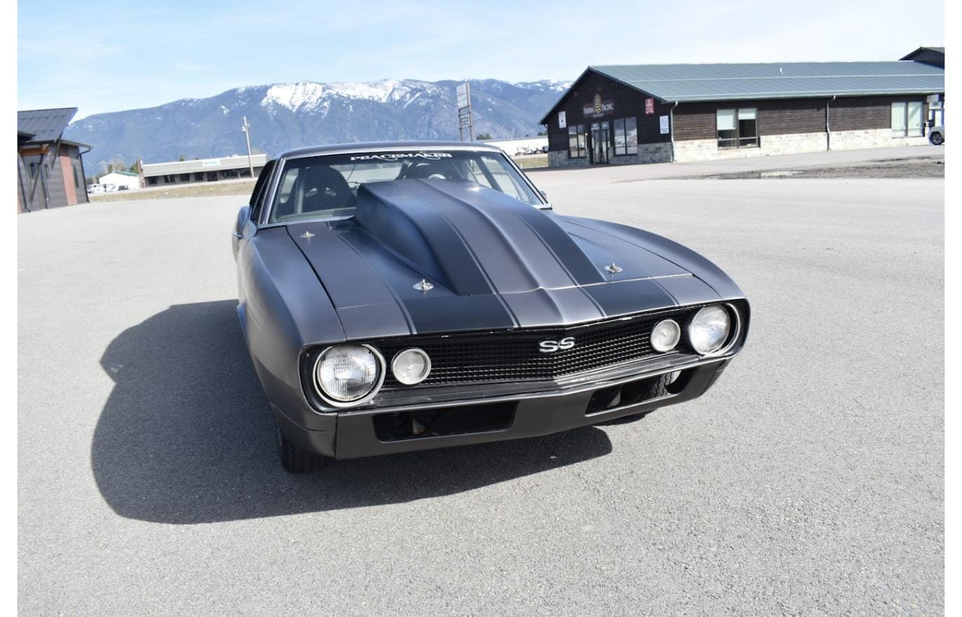 This matte grey 1968 Camaro is a 632ci, nitrous-fed street-and-strip ...