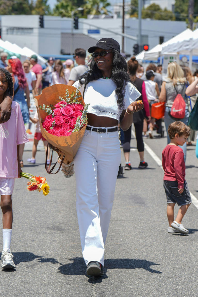 Jodie Turner-Smith just wore the perfect white jeans