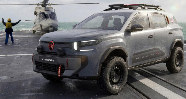 Citroën C3 Aircross Marine nationale : un show car surélevé en tenue de ...