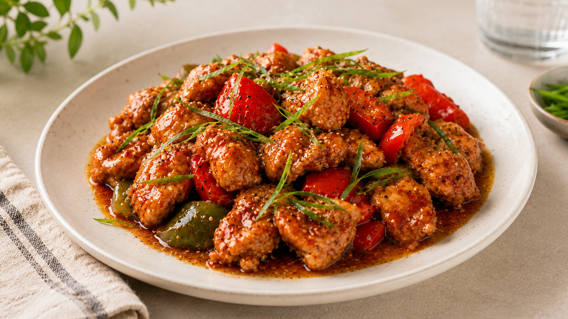 The bold sauce behind black pepper chicken