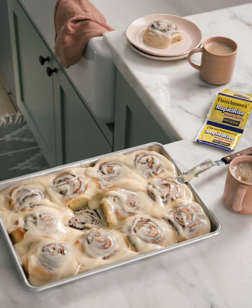 Homemade mocha morning rolls