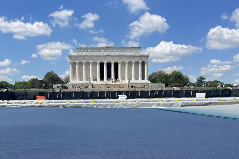 Breaking: Trump shares new image of Reflecting Pool as anger grows over ...