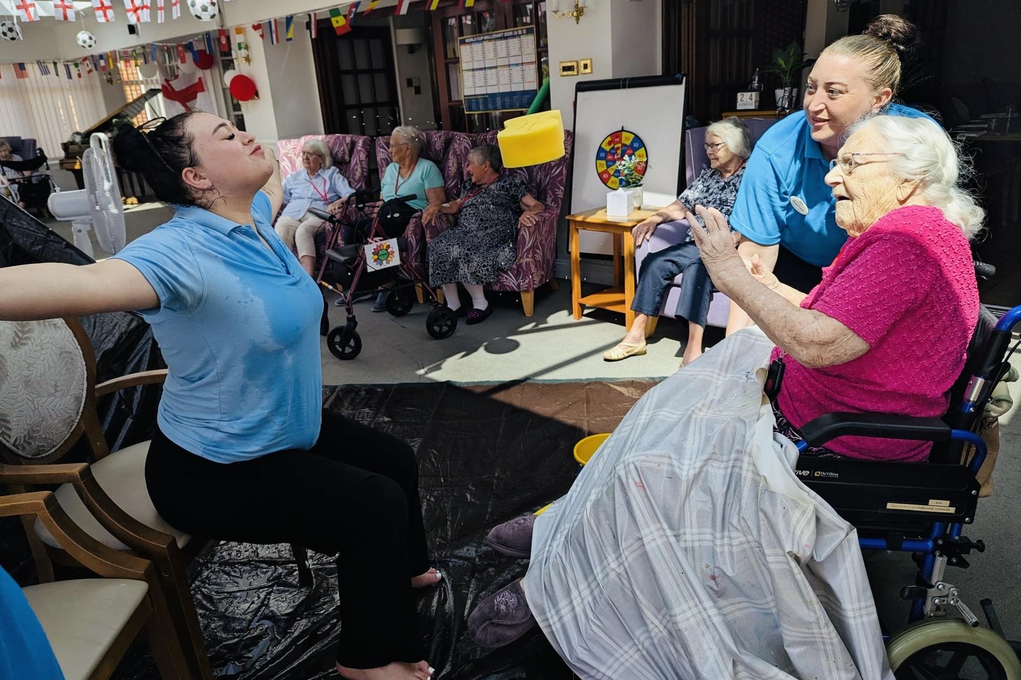 Littlehampton care home staff find fun way to stay cool in the extreme heat