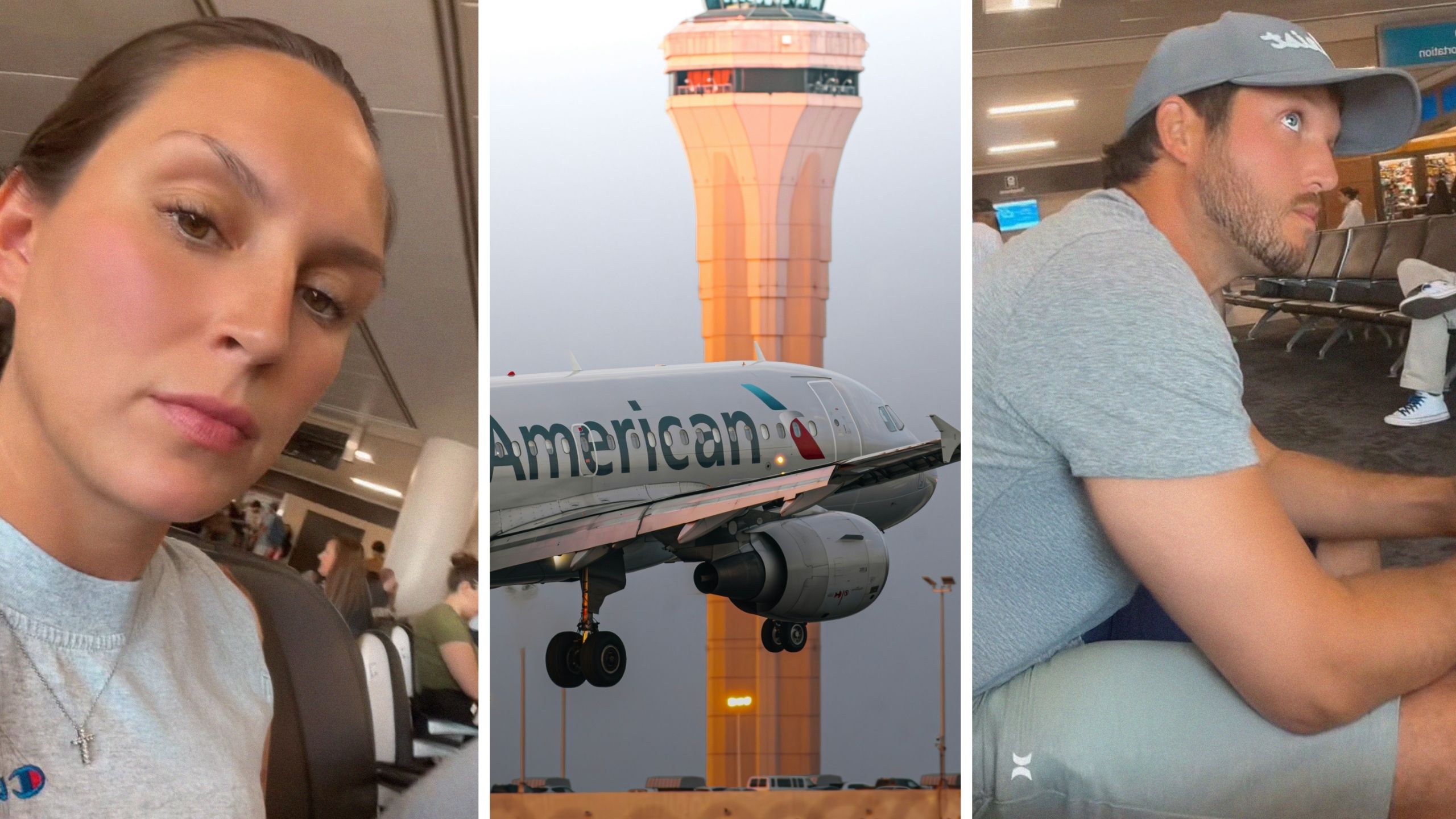 Couple shows up to board plane for honeymoon, but find out American ...