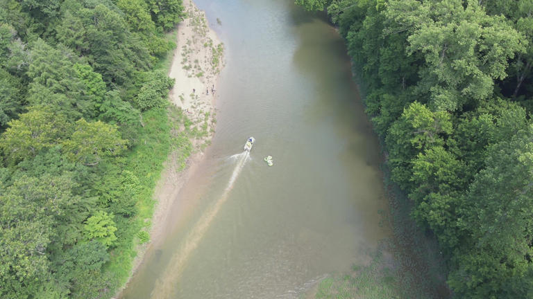 First responders rescue multiple people stuck in log jam on Sugar Creek