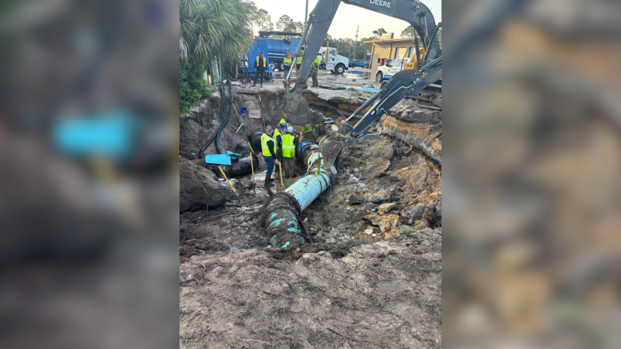 Panama City Beach water line break repairs near completion
