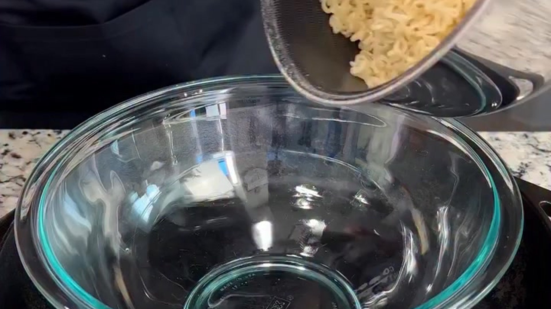 Pizza with a ramen crust