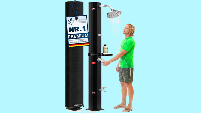 Solardusche für Garten & Pool mit 60-Liter-Tank zum Prime-Day-Preis