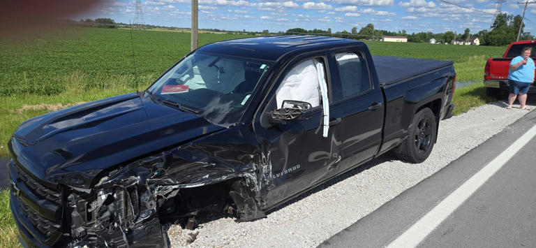 Driver extricated from car after head-on collision in Vigo County