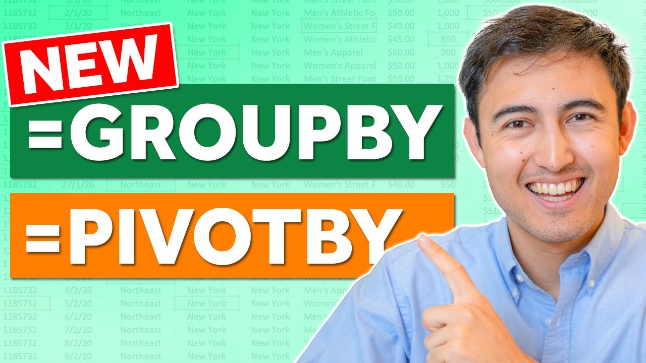 Unlock Excel's new GroupBy & PivotBy tools
